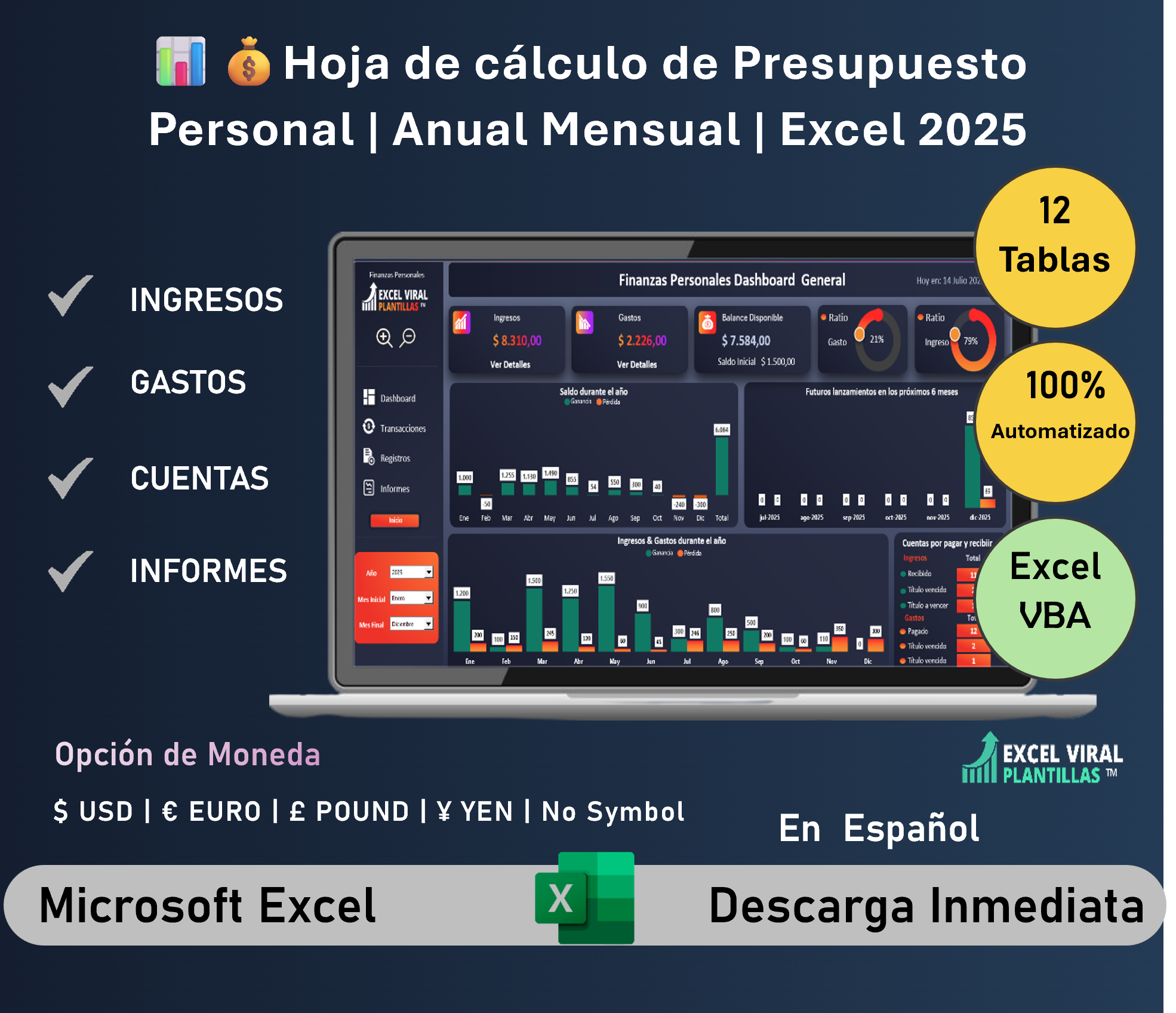 Empieza el 2025 Ahorrando 💸 | Plantilla de Excel para Finanzas Per...