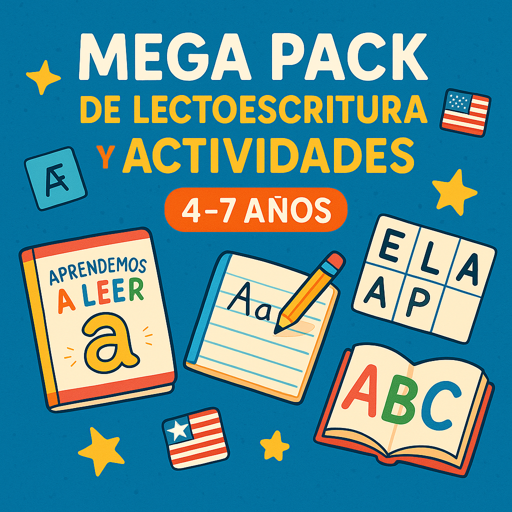 Mega Pack de Lectoescritura y Actividades 4–7 años ️📚 - Ashley Fi...