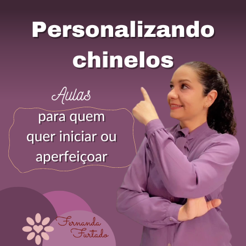 Personalizando chinelos com Fernanda Furtado Aula: Pipoca - Fernand...