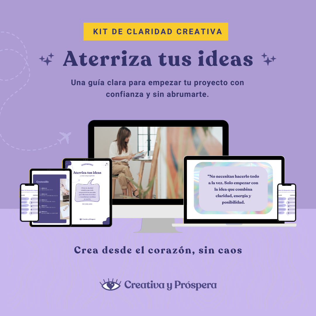 Kit de Claridad Creativa - Sonia | Creativa y Próspera | Hotmart