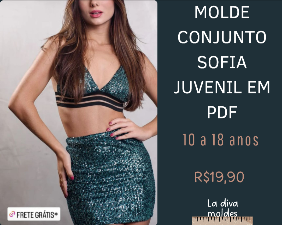MOLDE CONJUNTO SOFIA JUVENIL EM PDF - Nathiely Guedes Machado | Hot...