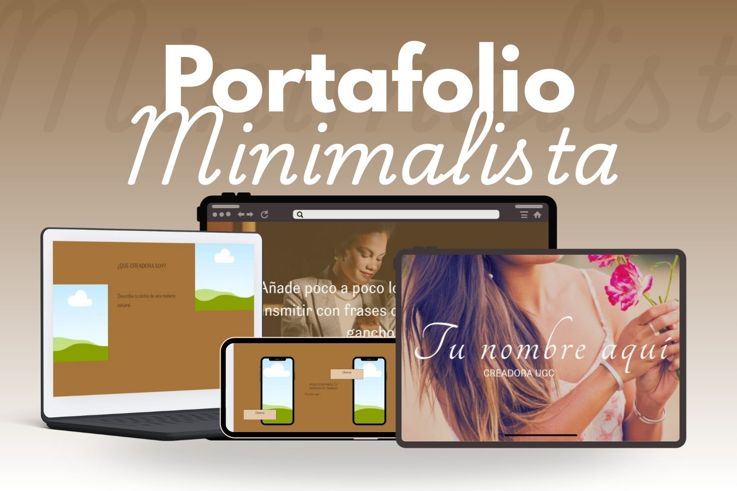 Portafolio minimalista - Editable en Canva - Yineth Colmenares | Ho...