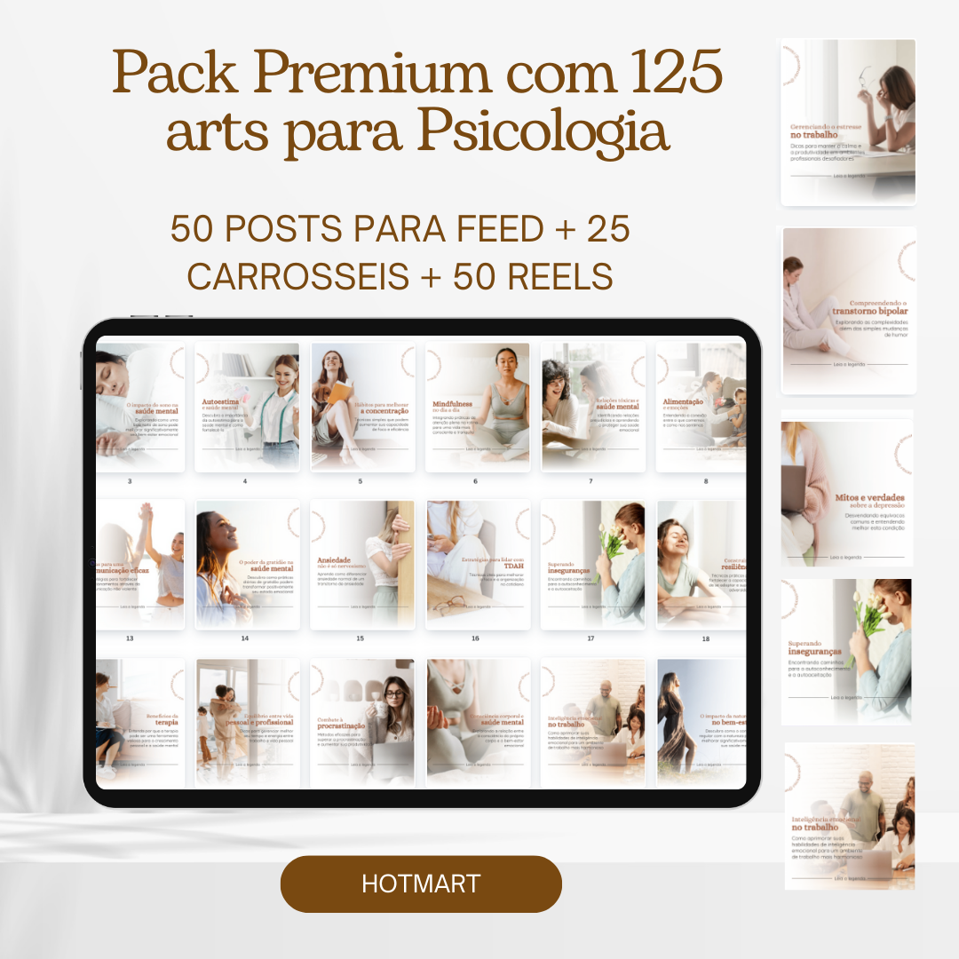 Packs Premium para Psicologia - Canvas Packs | Hotmart