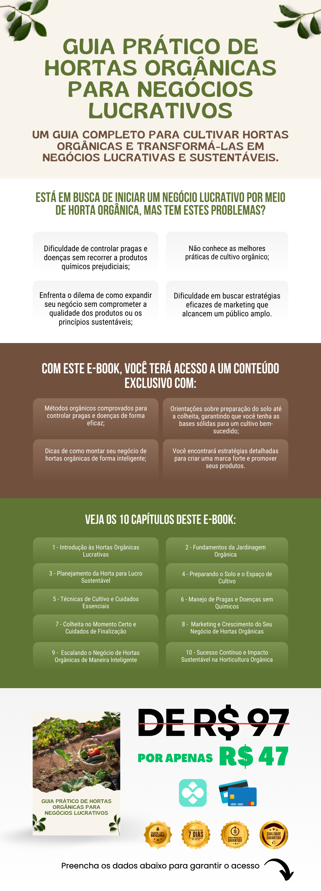 Guia prático de hortas orgânicas