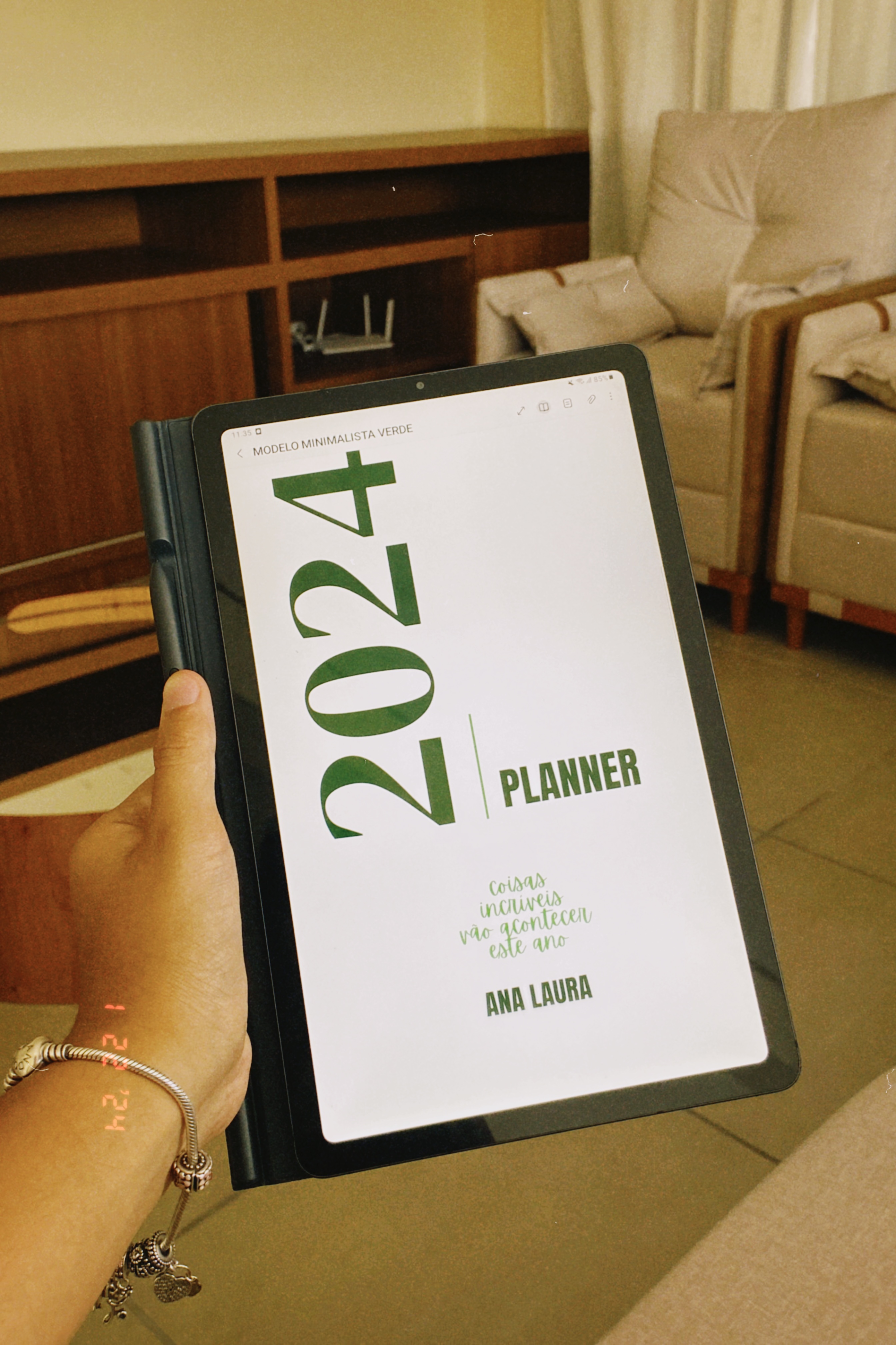 PLANNER MINIMALISTA VERDE - Thais Estefany Gomes de Souza | Hotmart