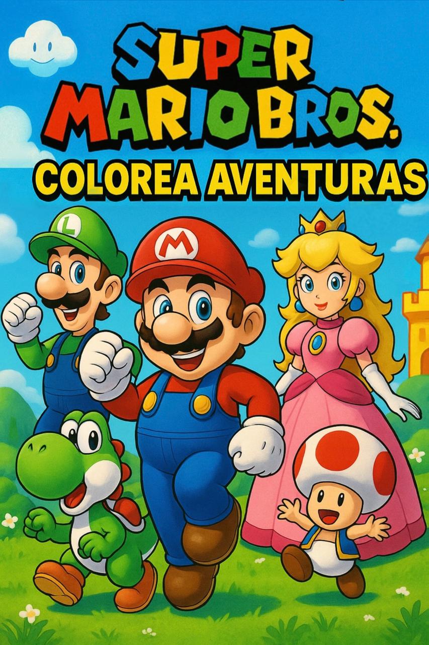 Super Mario Bros colorea aventuras - Diana Garcés | Hotmart