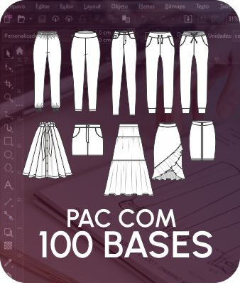 PAC COM 100 BASES DE MODA FEMININA VETORIZADAS - Jessi | Hotmart