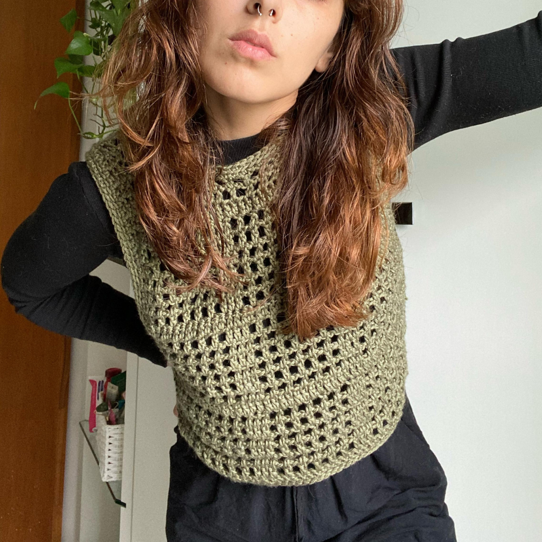 Tutorial em filet crochet - Colete Cosmo - Artemize Handmade por Jo...