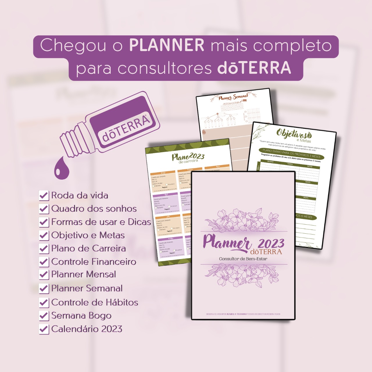 PLANNER DŌTERRA 2026 - Isabela Teodoro | Hotmart