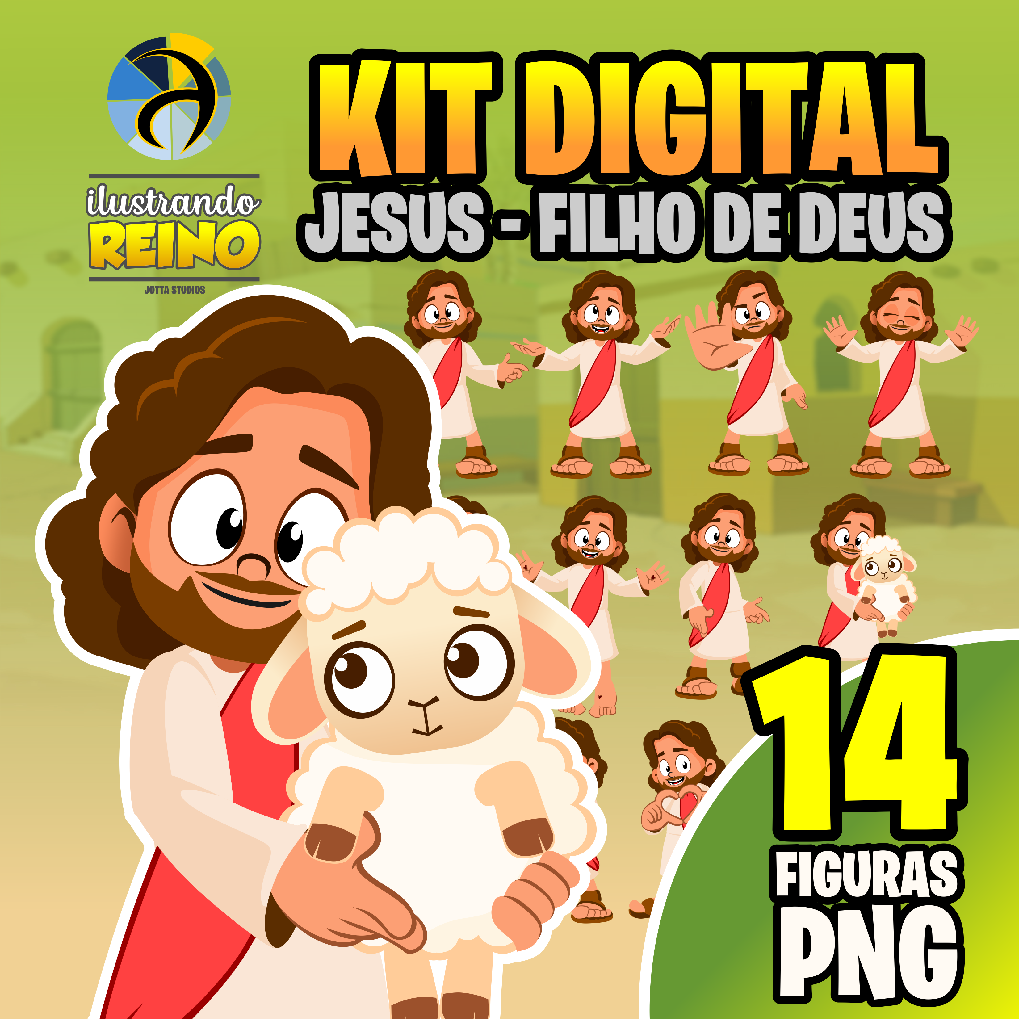Kit Digital - Jesus Filho de Deus - Ilustrando Reino | Hotmart
