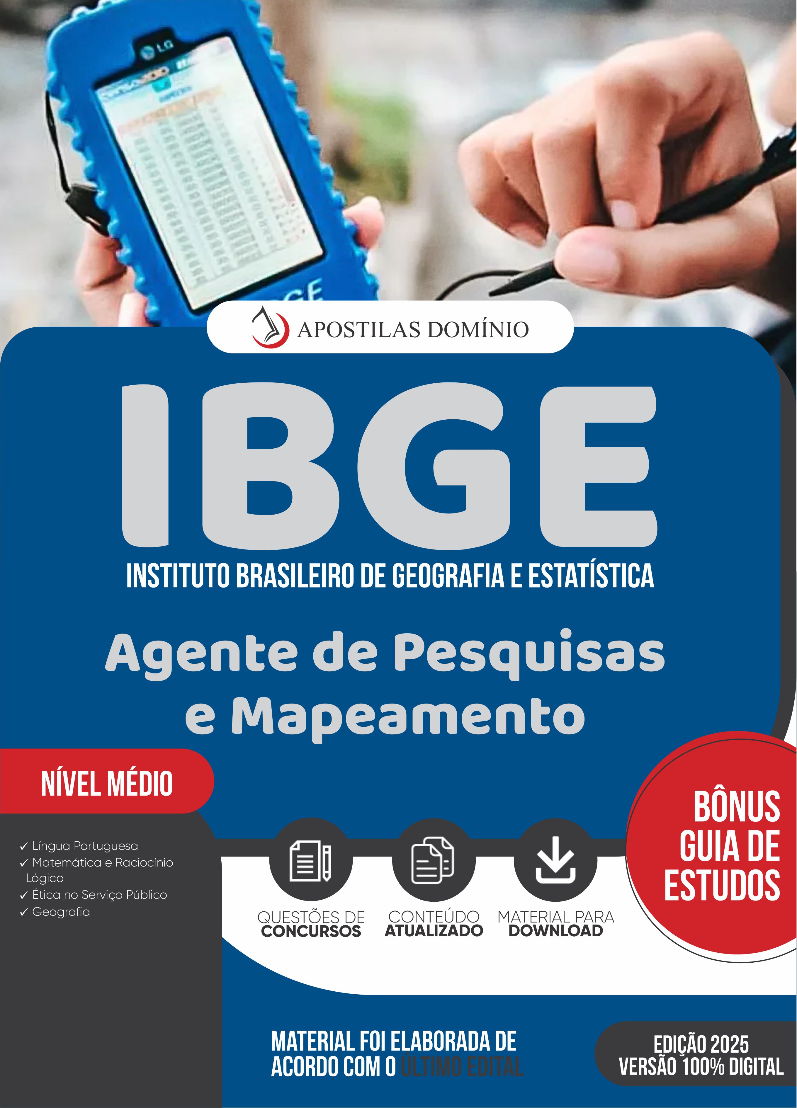 Apostila IBGE 2025 - Agente de Pesquisas e Mapeamento - Apostilas D...