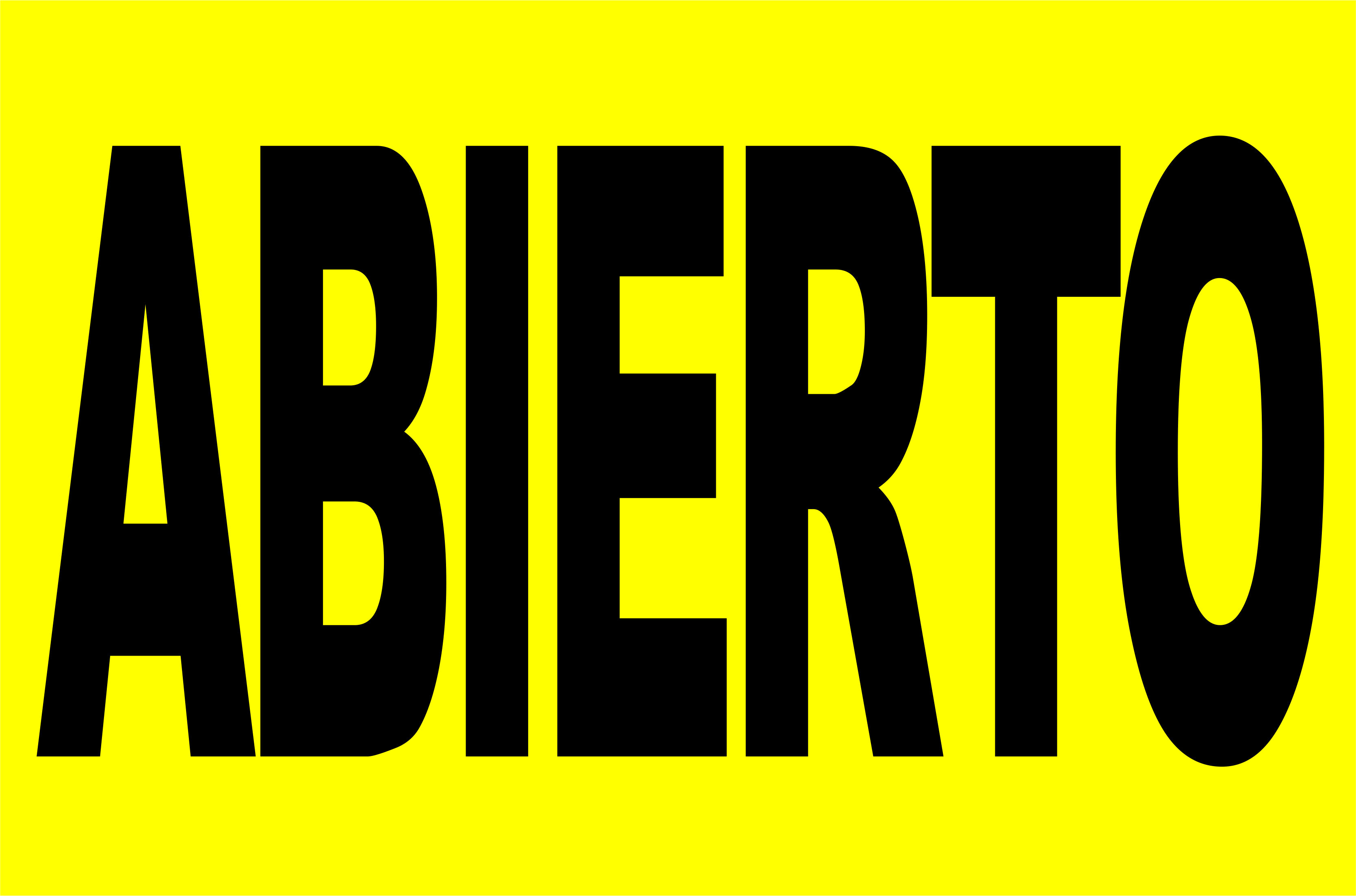 Letrero Abierto fondo amarillo y letras negras calidad HD - Evelyn ...