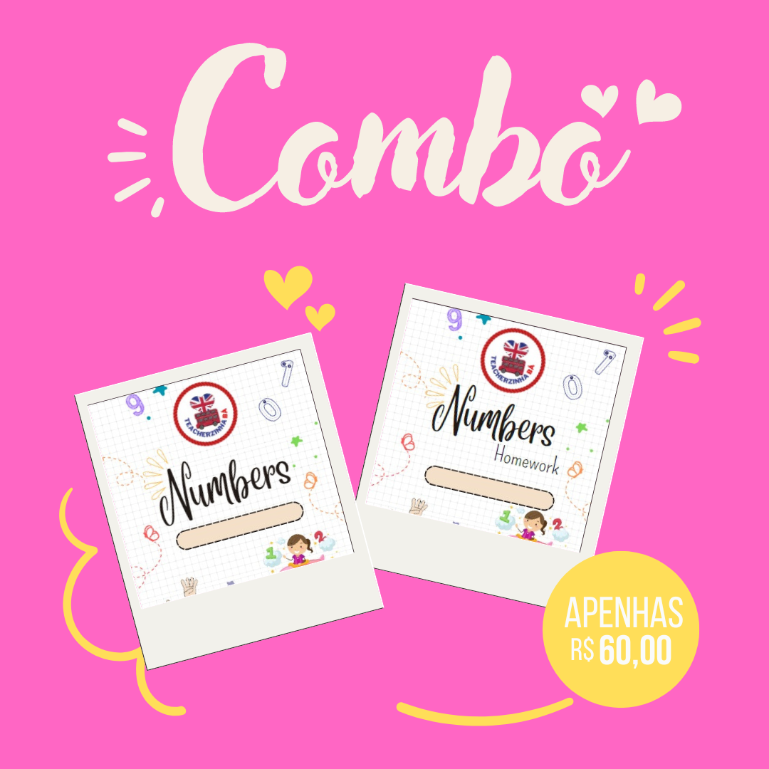 Combo Numbers: Apostila + Fichas Homework