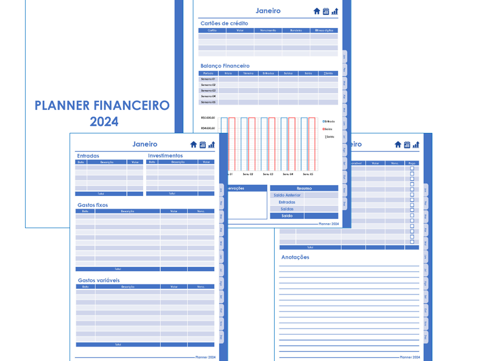 Planner Financeiro 2024 - Edilson Ribeiro | Hotmart