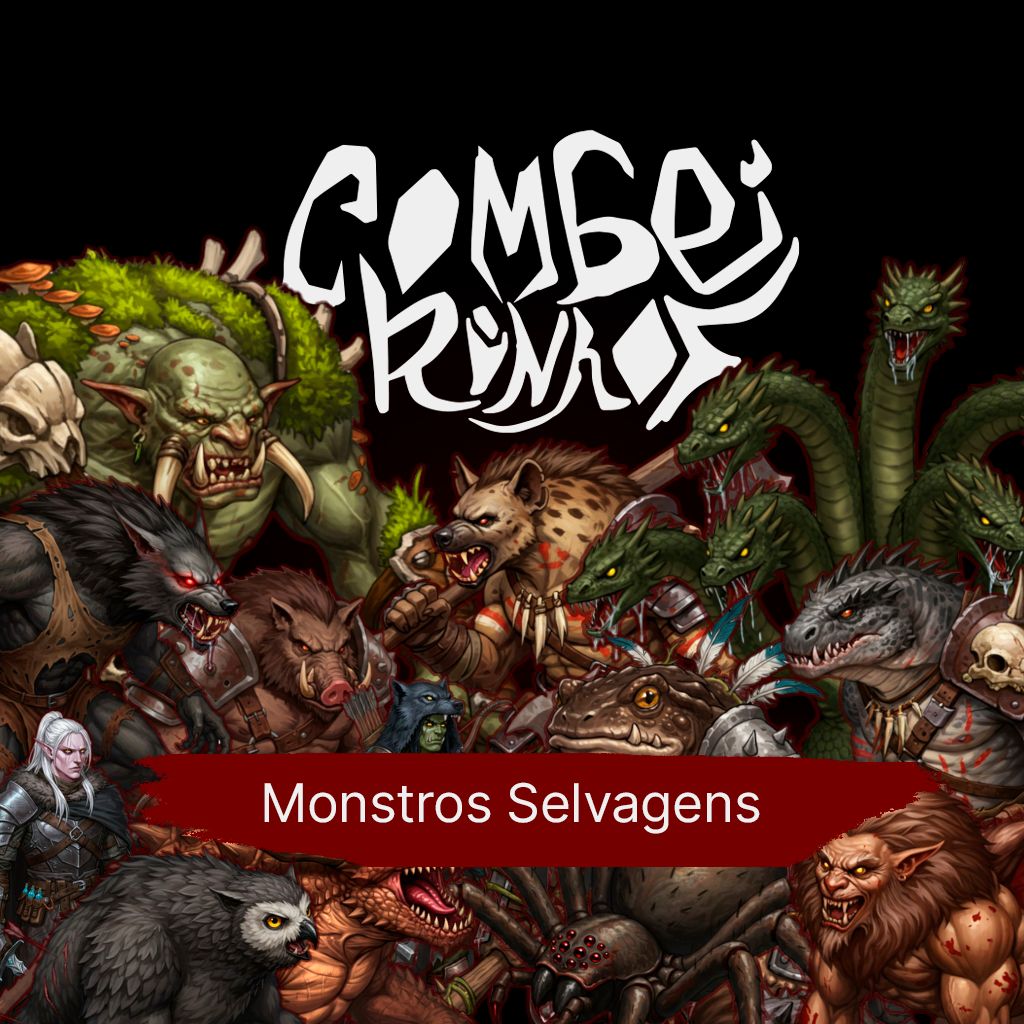 Pack de tokens e mapas isométricos RPG | Monstros Selvagens - Combe...