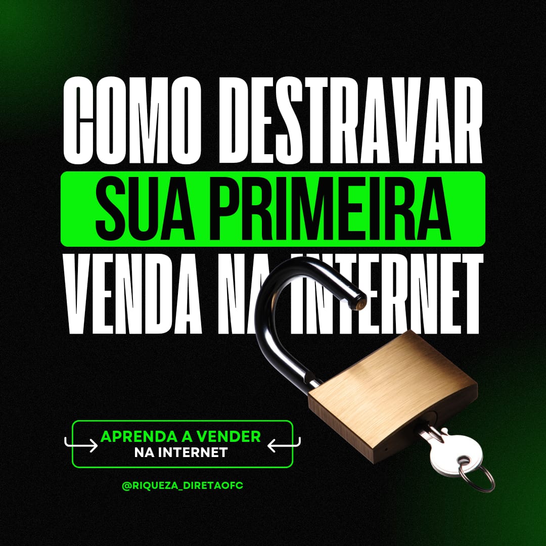 COMO FAZER SUA PRIMEIRA VENDA NA INTERNET