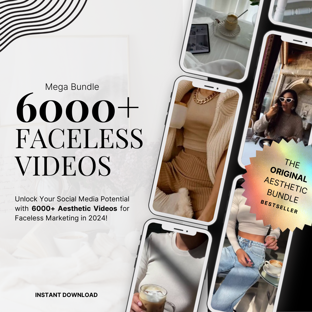 6000+ Aesthetic Faceless Reels Templates Mega Bundle