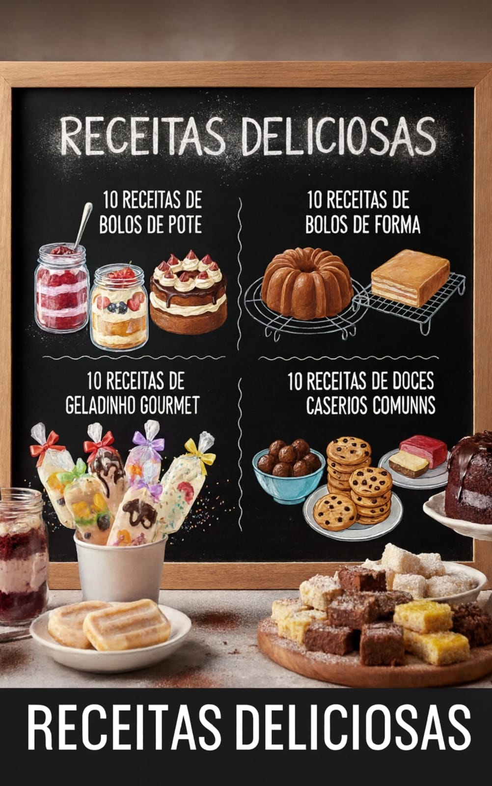 GUIA COMPLETO DE LUCRO: Bolos no Pote, Bolos de Forma, Geladinhos G...