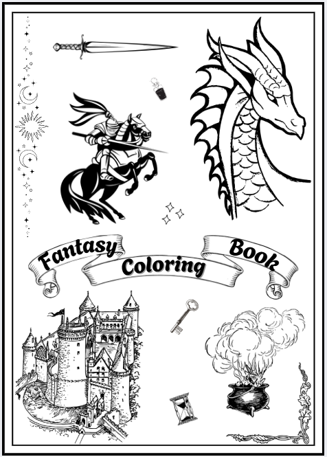 FANTASY COLORING BOOK