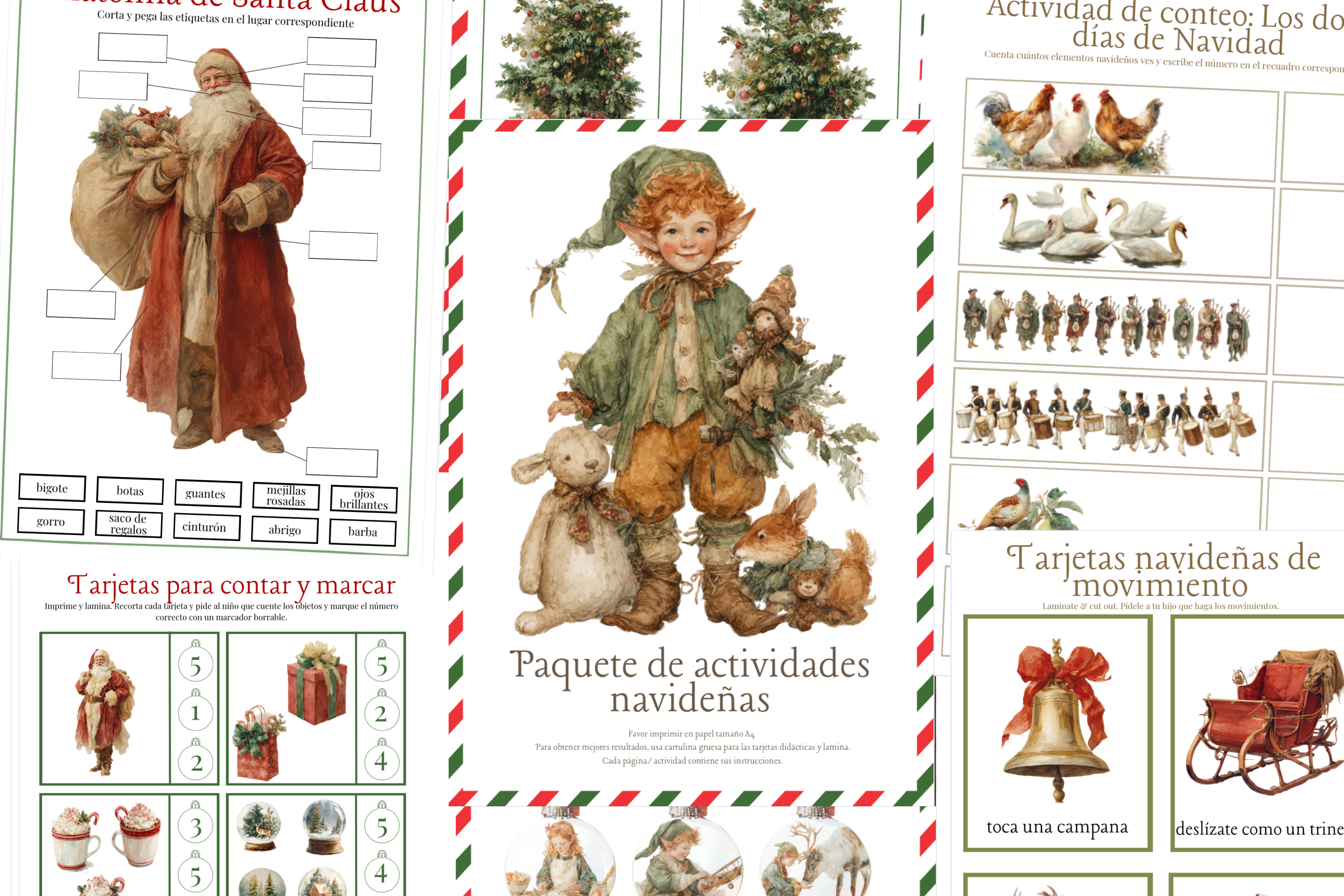 Pack de Actividades de Navidad – Más de 70 Actividades Educativas I...