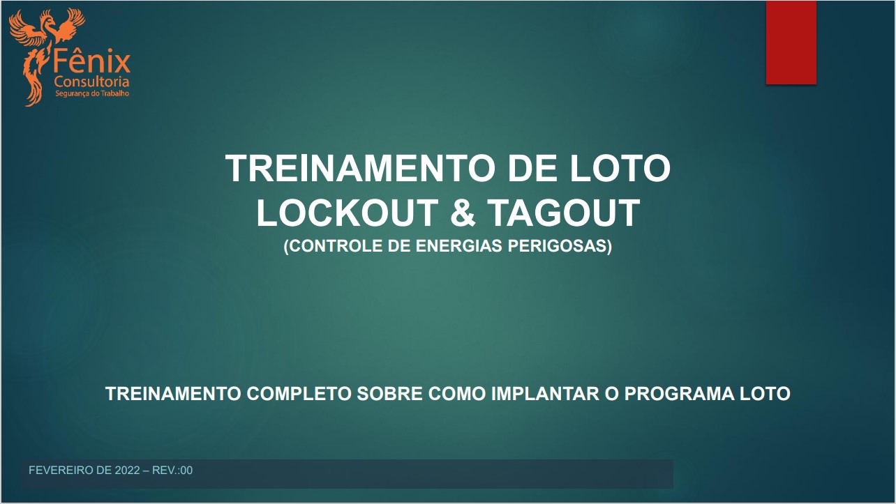 Como implantar o programa LOTO - Controle de energias perigosas - F...