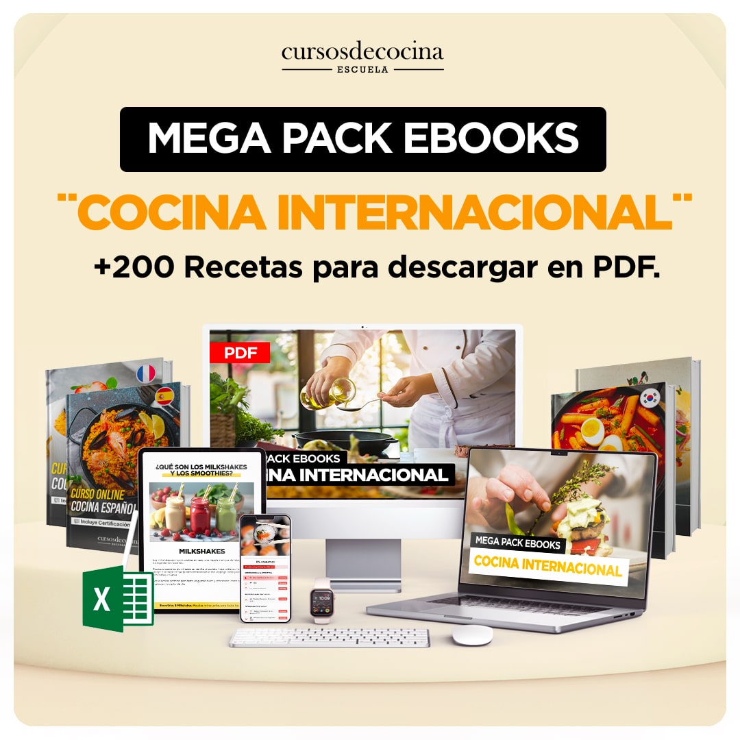 Mega Pack Ebooks: Cocina Internacional. - ESCUELA CURSOSDECOCINA