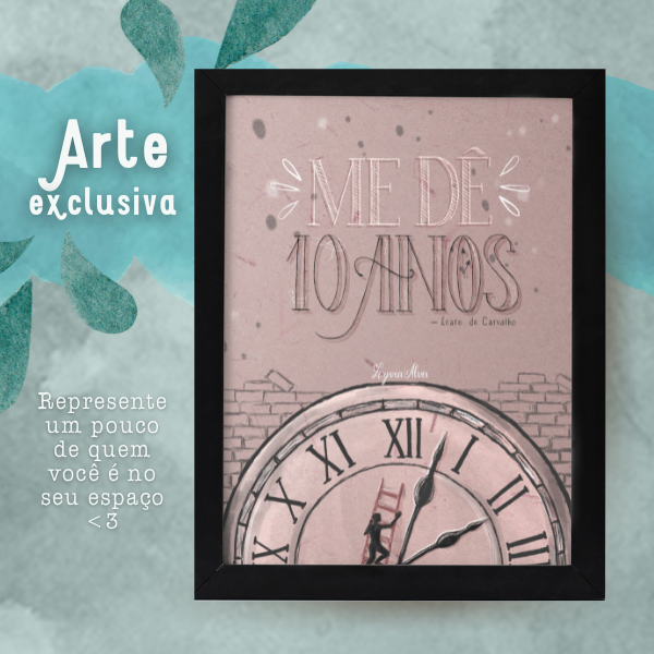 Lettering "Me Dê 10 Anos"