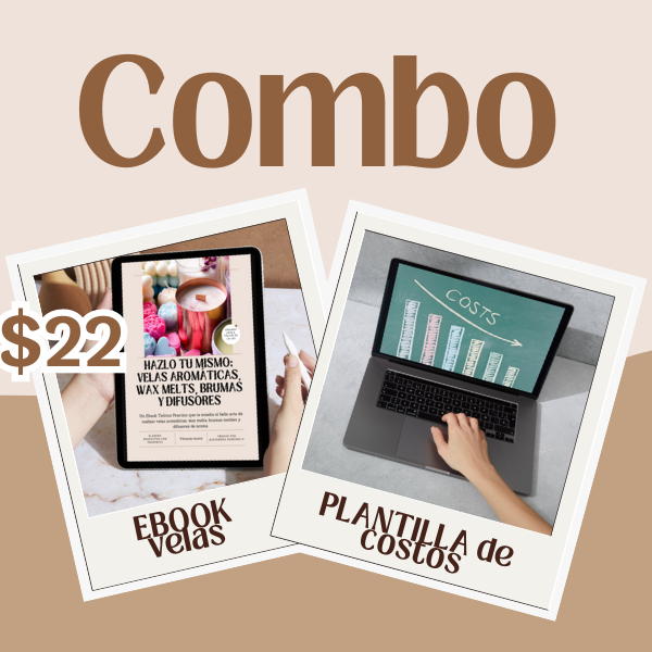 COMBO: EBOOK DE VELAS + PLANTILLA DE COSTOS - Maria Alejandra Sánch...