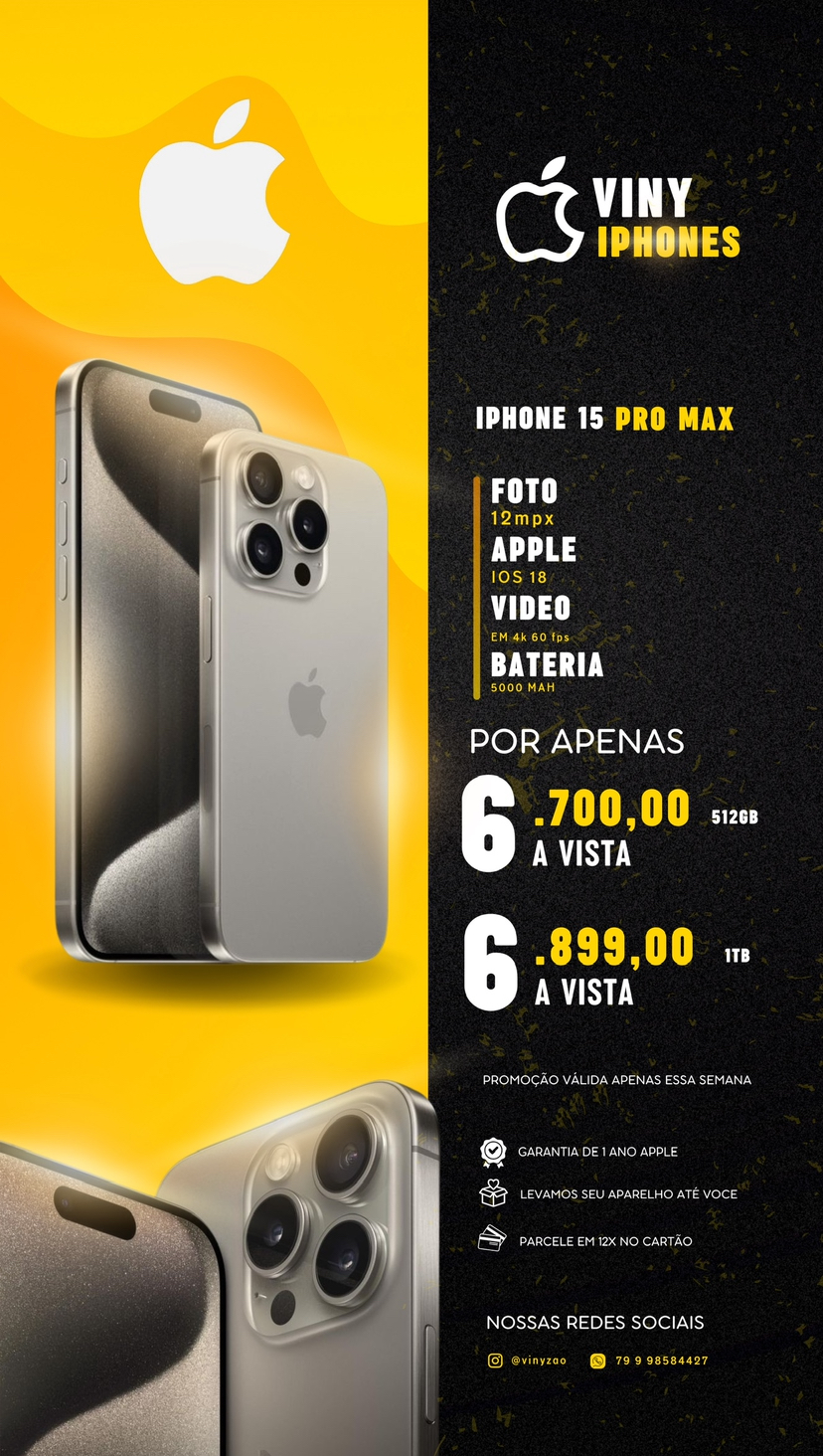 ART PROFISSIONAL PARA LOJA DE IPHONE - Vinicius Desingner | Hotmart