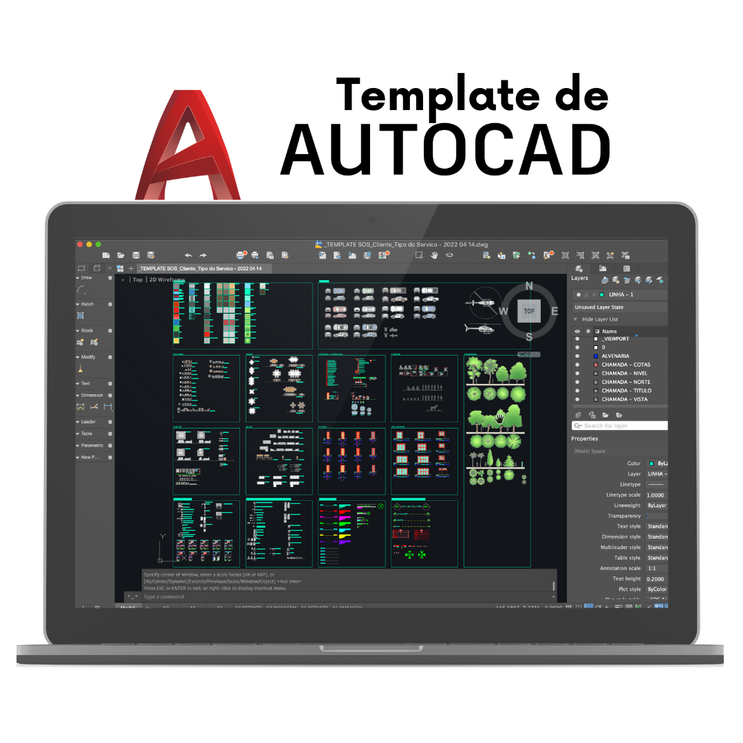 Template de AutoCAD - Arquiteto Raphaél D'avïla | Hotmart