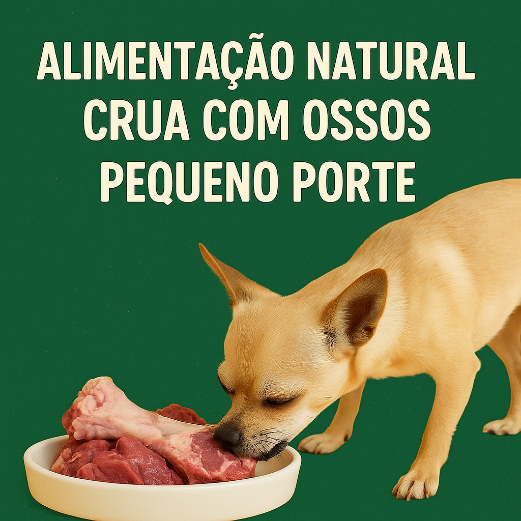Alimentação Natural Crua com Ossos - pequeno porte (até 10kg) - Vit...