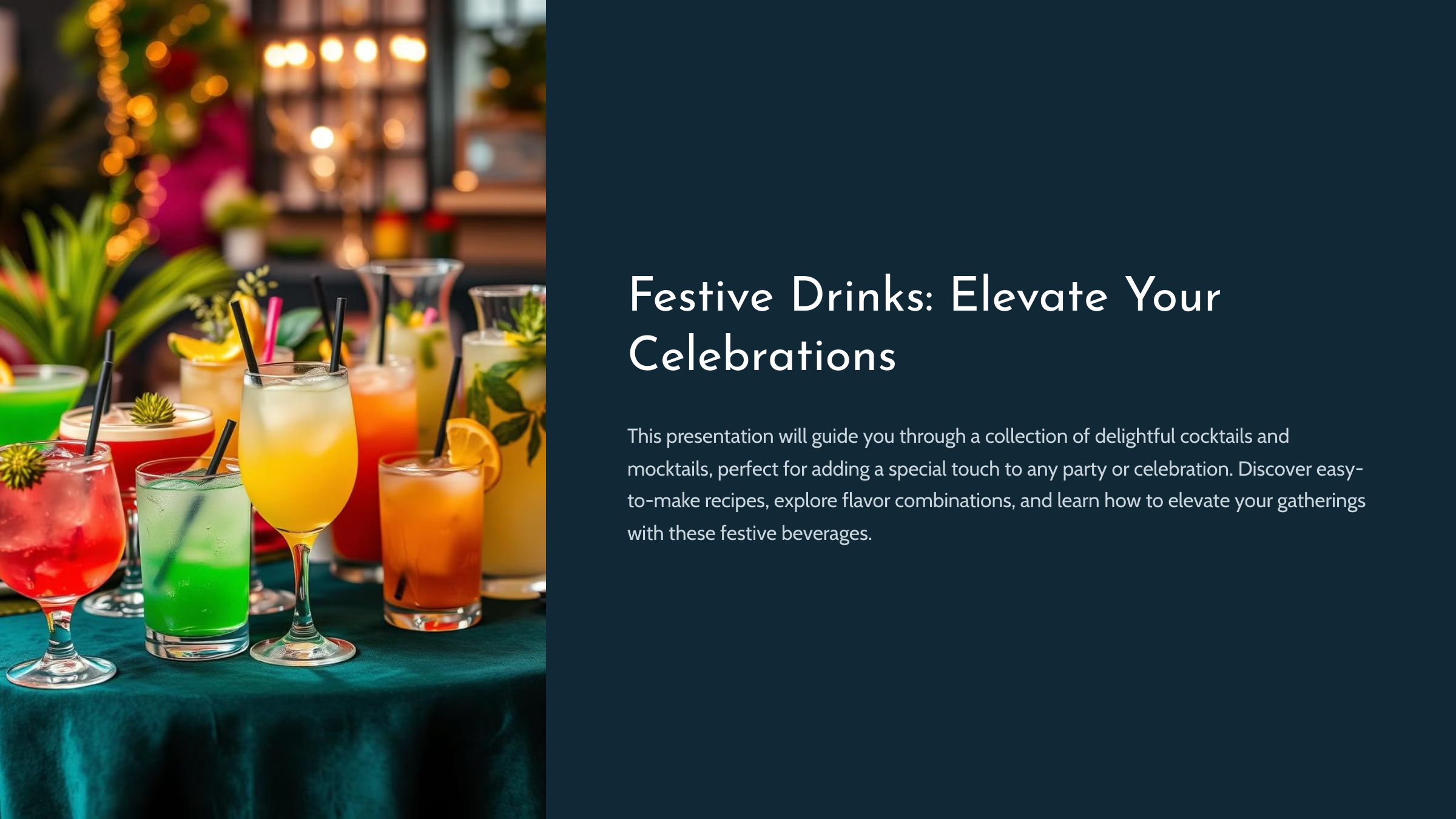 Festive Drinks: Elevate Your Celebrations