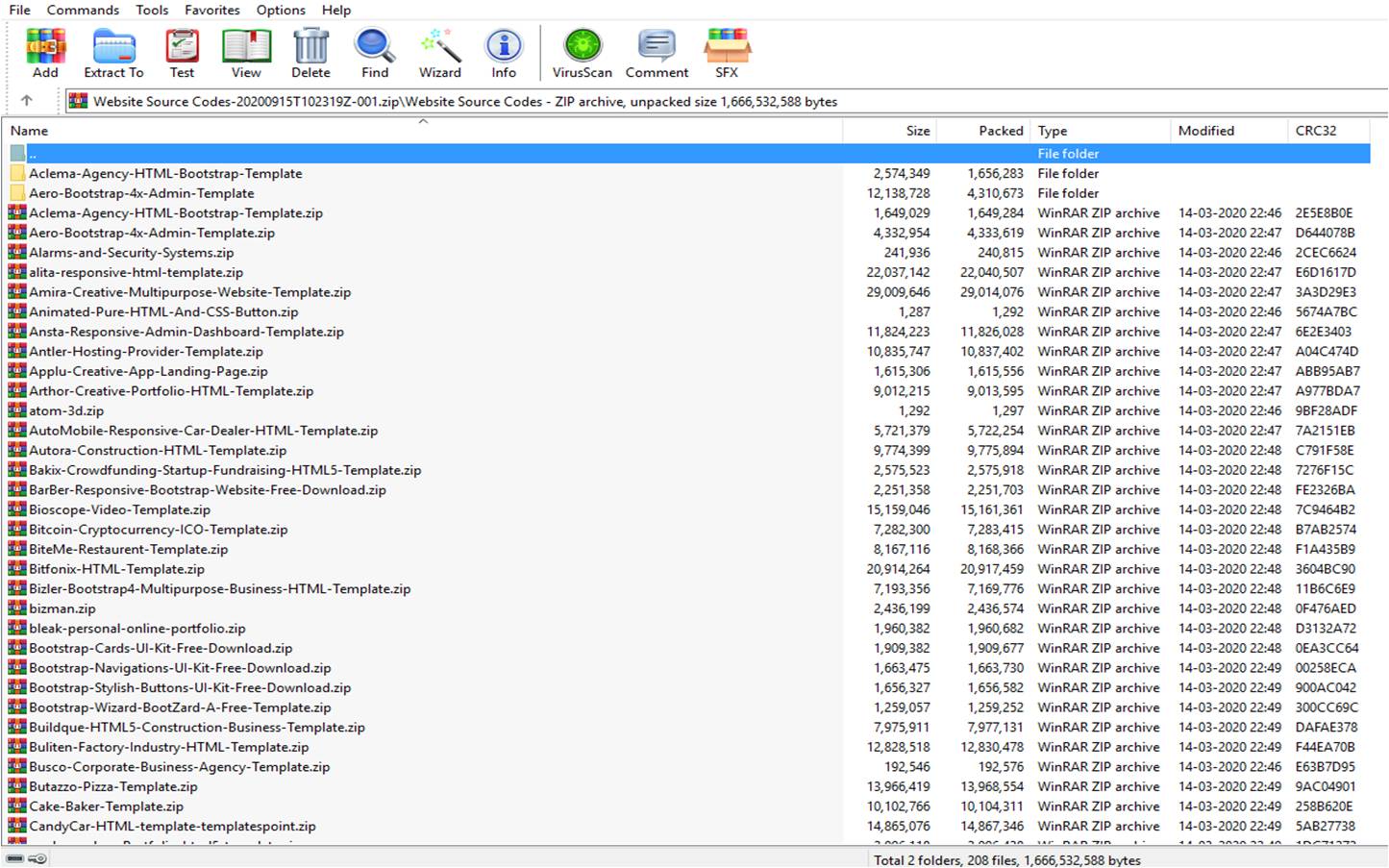 200+ website source code