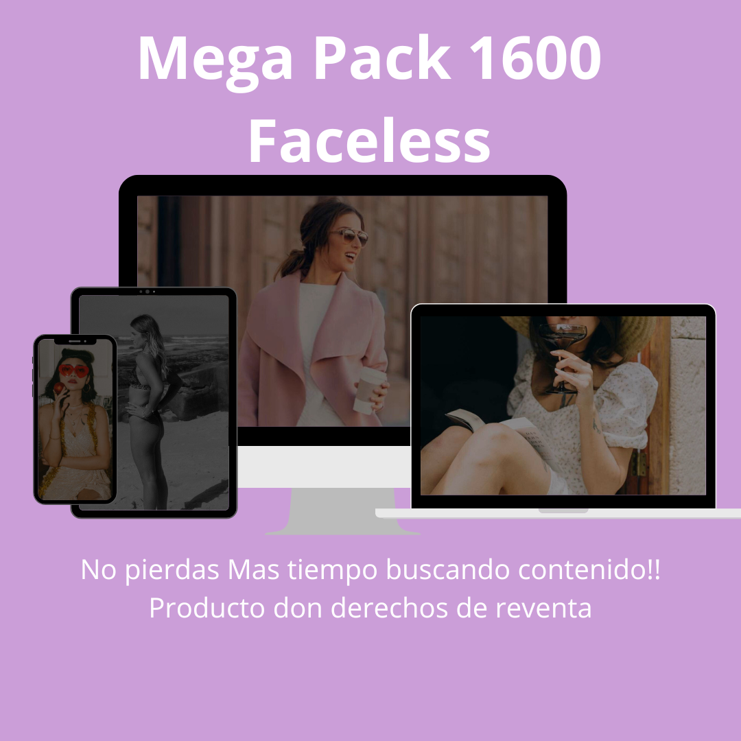 Pack videos e imagenes faceless - veronica | Hotmart
