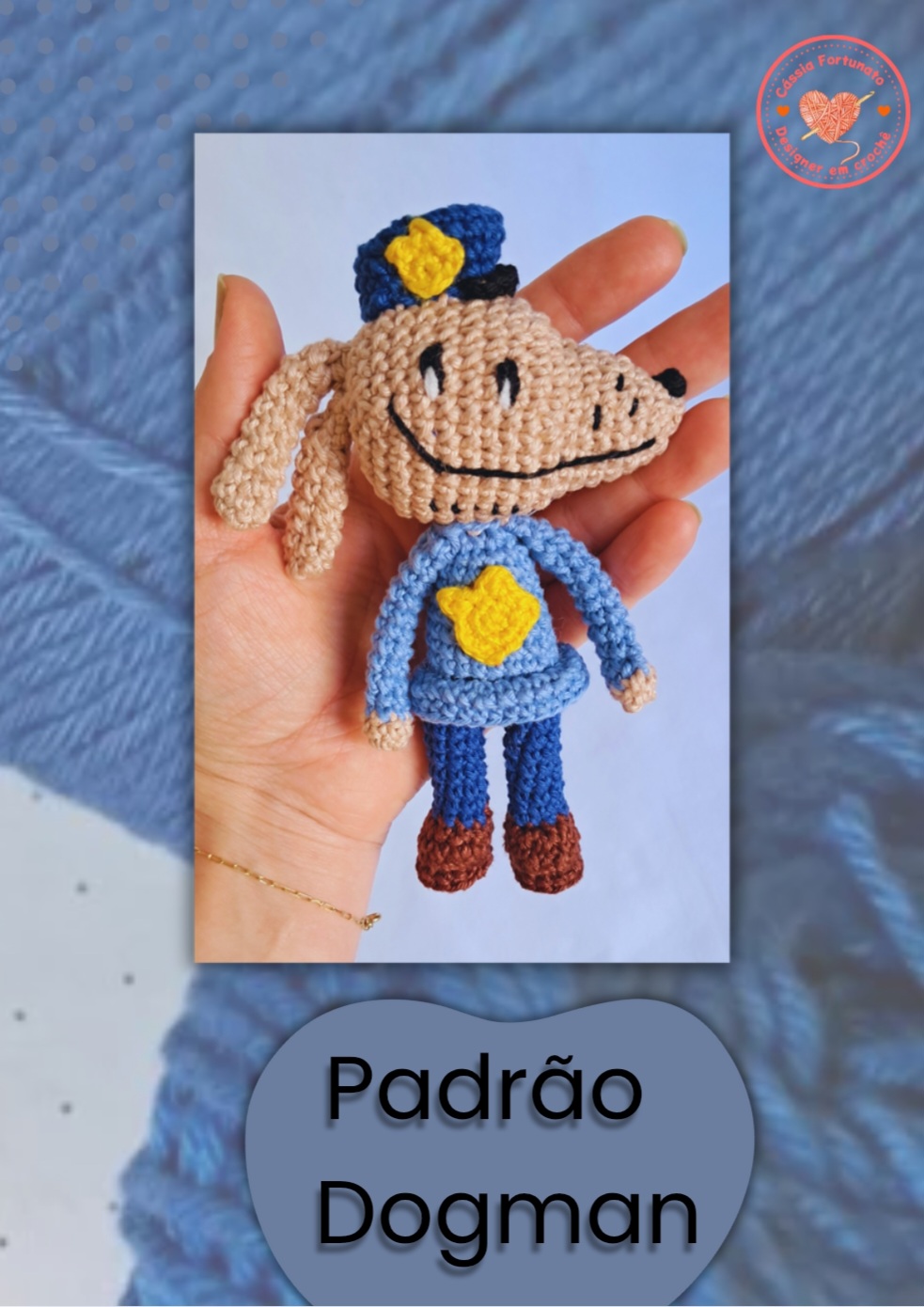 Padrão Amigurumi Dogman (PDF ) - Cássia Fortunato | Hotmart