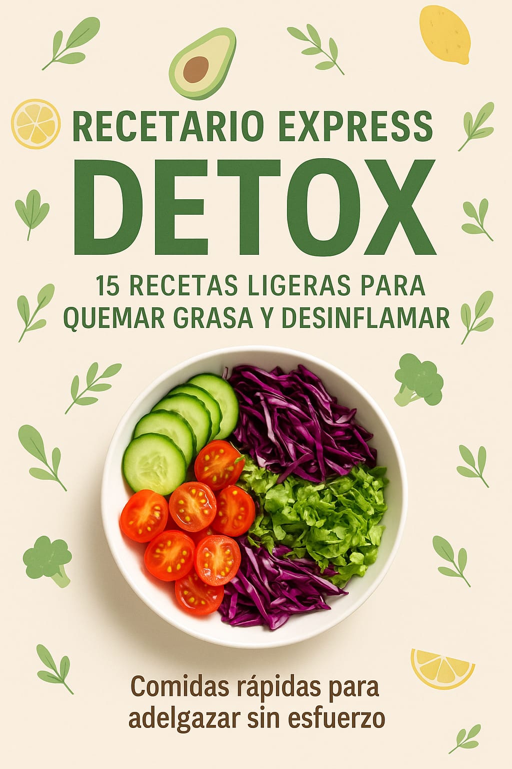 Recetario Express Detox: Recetas Ligeras para Quemar Grasa y Des...