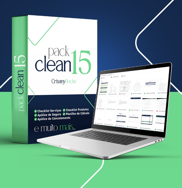PACK CLEAN 15 - by Crisany Rocha - Assessoria Start | Hotmart