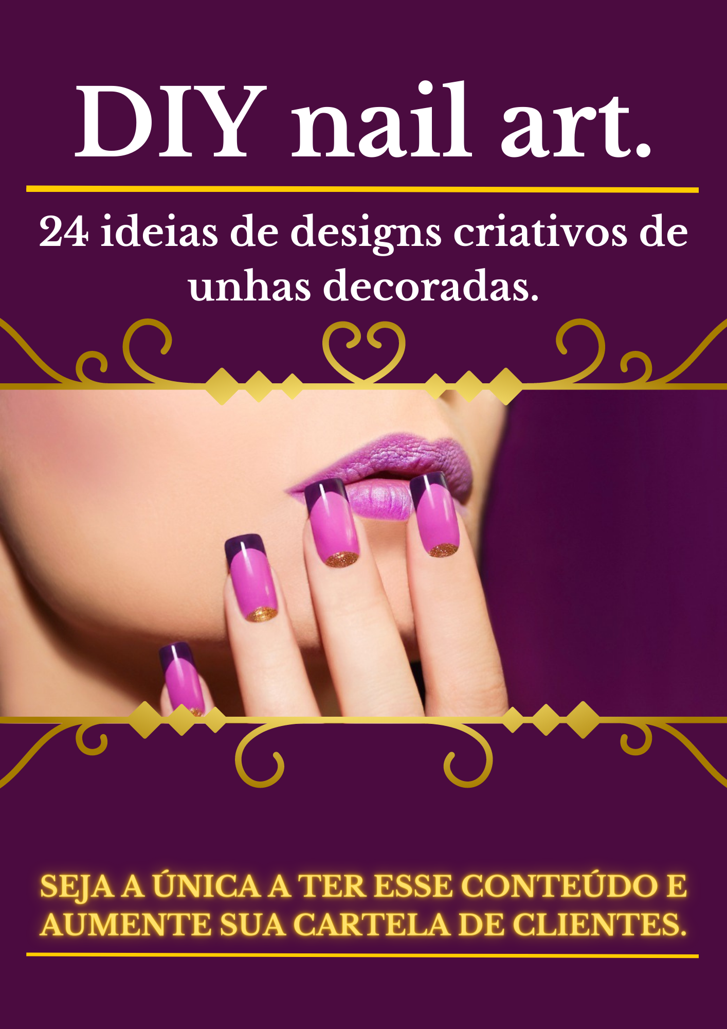 24 ideias de designs criativos de unhas decoradas