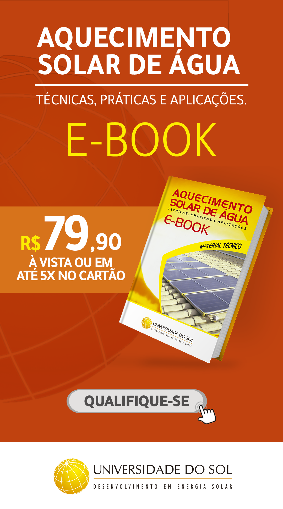 E-book Aquecimento Solar de Água - Técnicas, Práticas e Aplicações