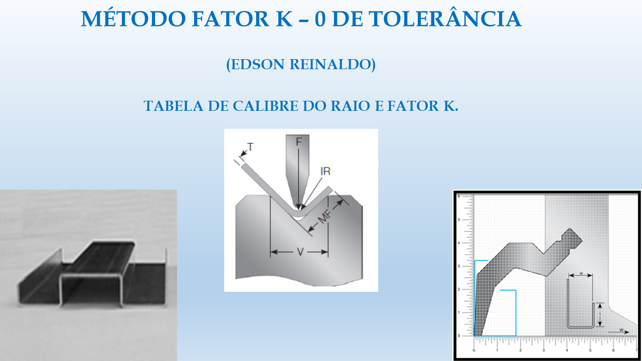 MÉTODO FATOR K – 0 DE TOLERÂNCIA (EDSON REINALDO) TABELA EXCEL DO R...