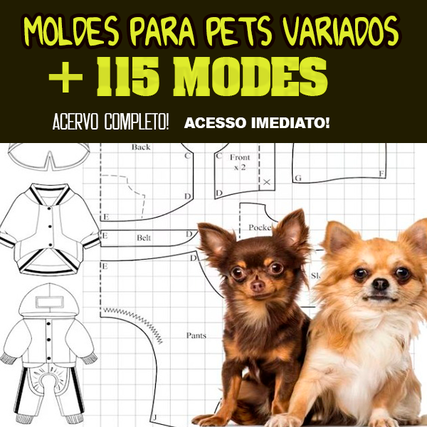 Pack com +115 Moldes para pets variados - TAPE AGENCY | Hotmart