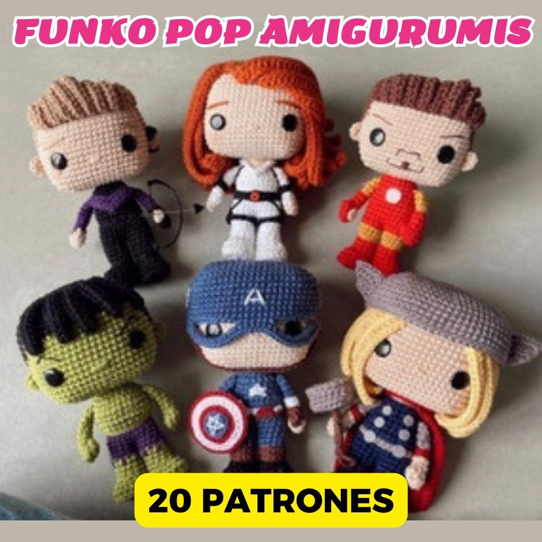 20 Patrones Funko Pop de Amigurumis - Recursos Creativos | Hotmart