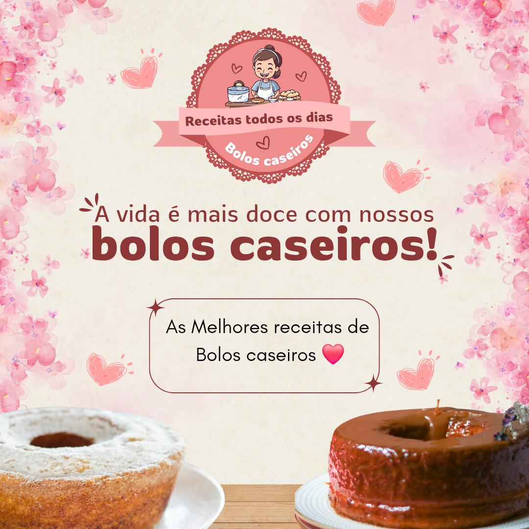 As melhores receitas de bolos caseiros