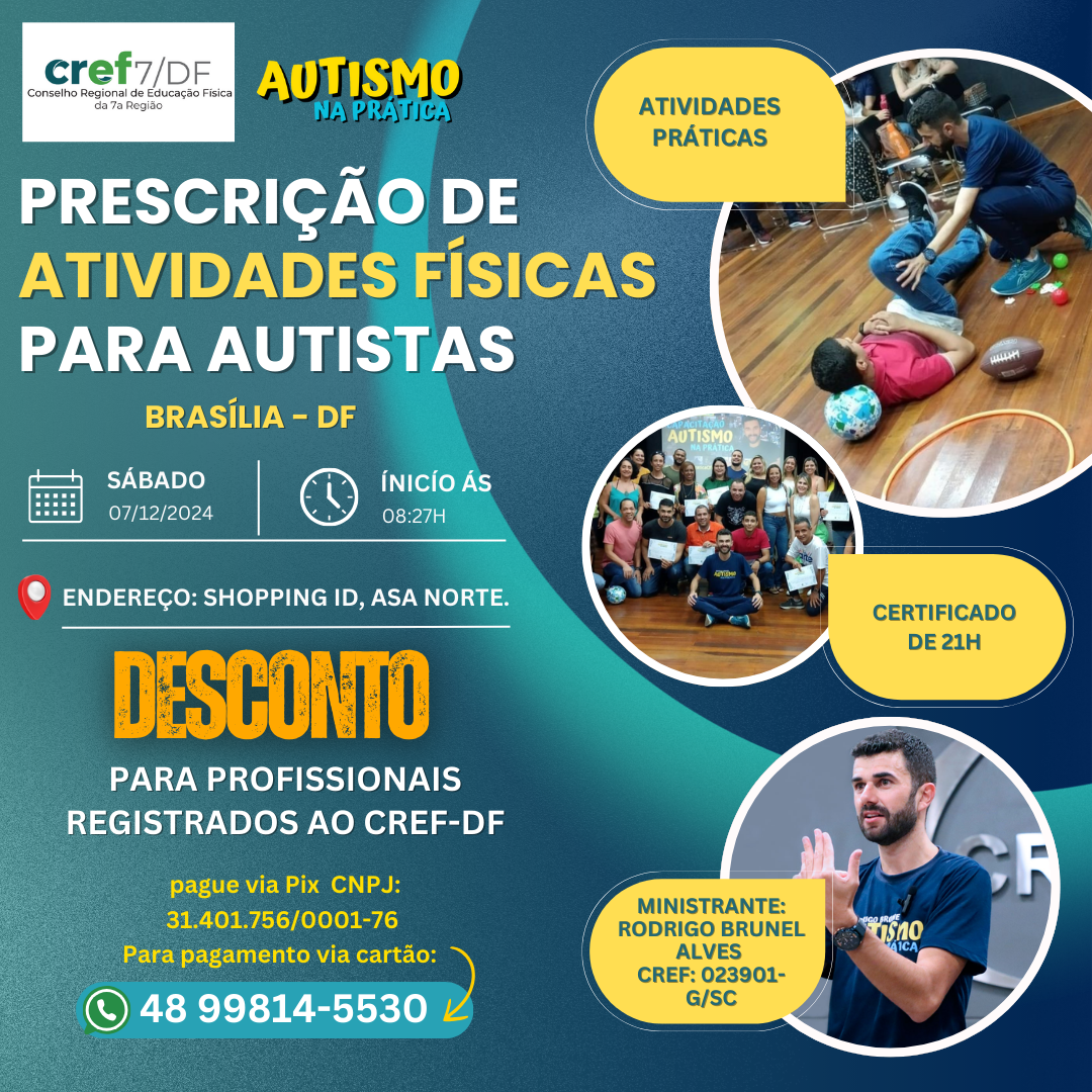 Prescrição de Atividades Físicas para Autistas - BRASÍLIA - DF - Ro...