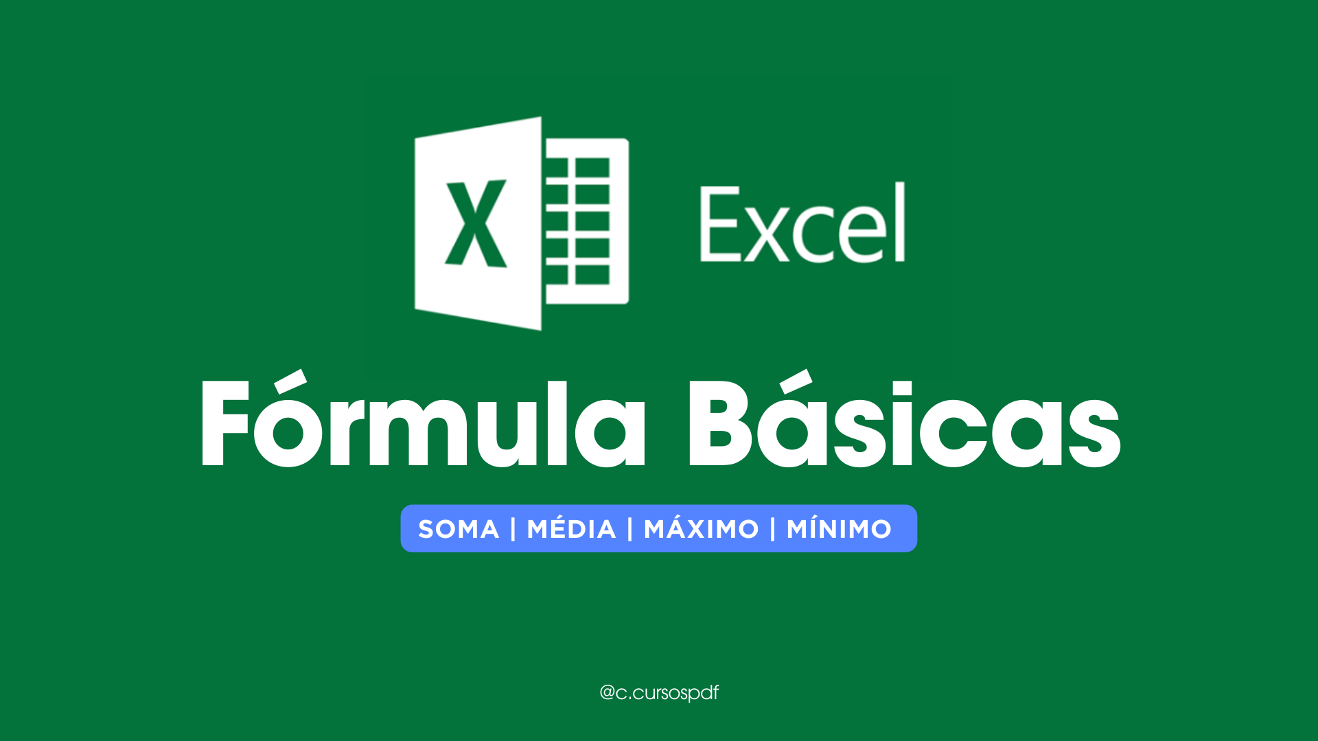 Excel - Fórmulas Básicas - Camila | Hotmart