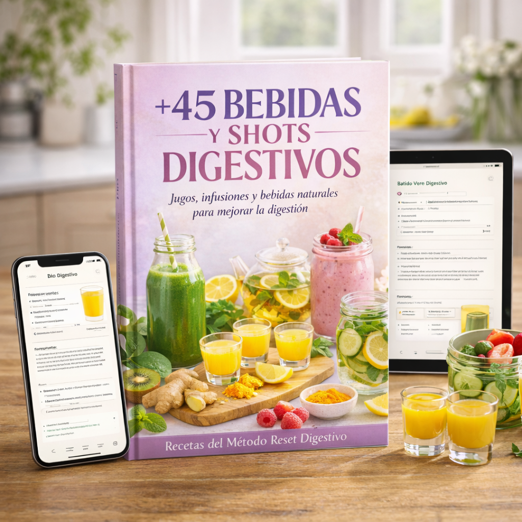 +45 Bebidas y Shots Naturales para una Digestión Ligera | Hotmart