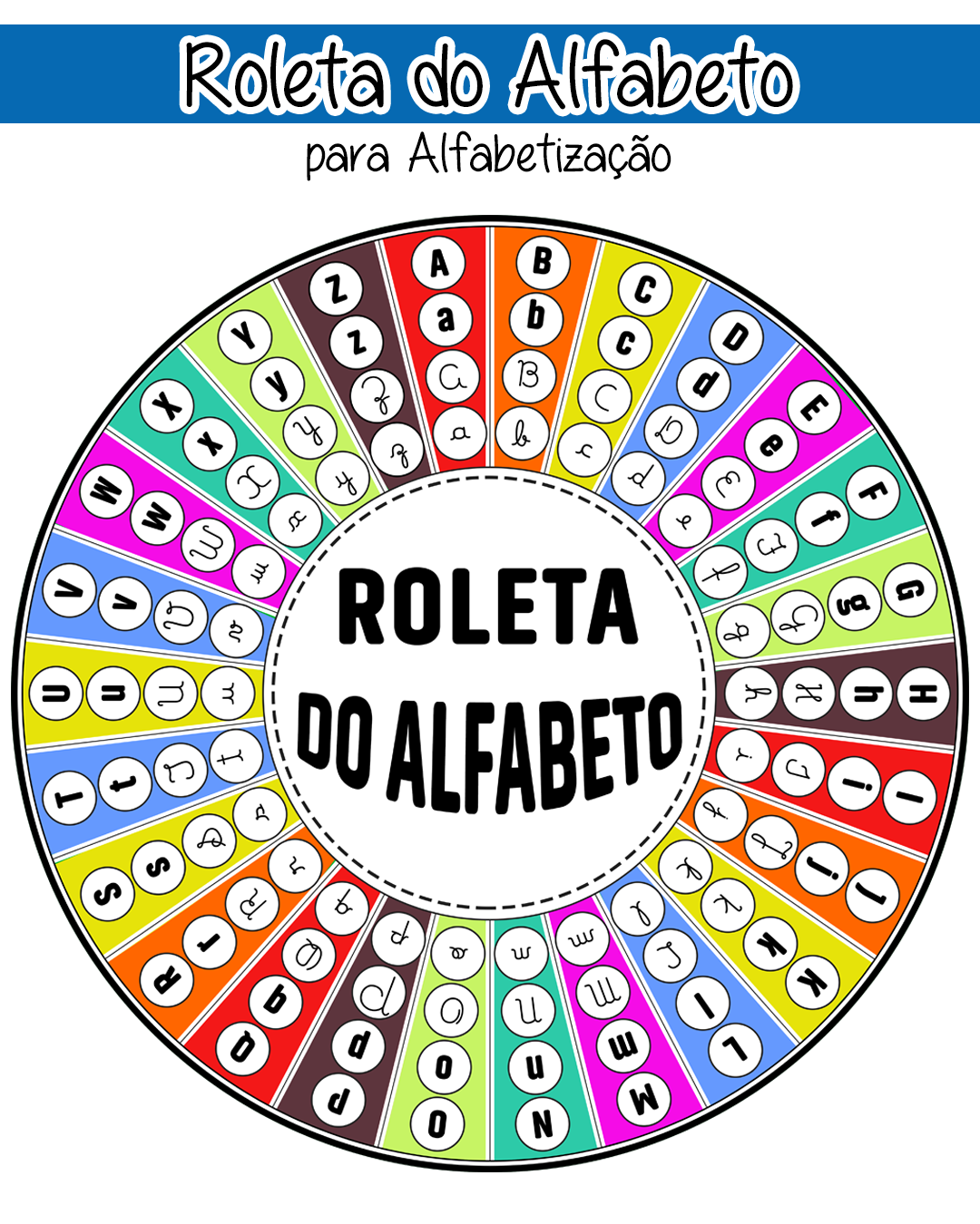 Roleta do alfabeto - Atividades pedagógicas | Hotmart