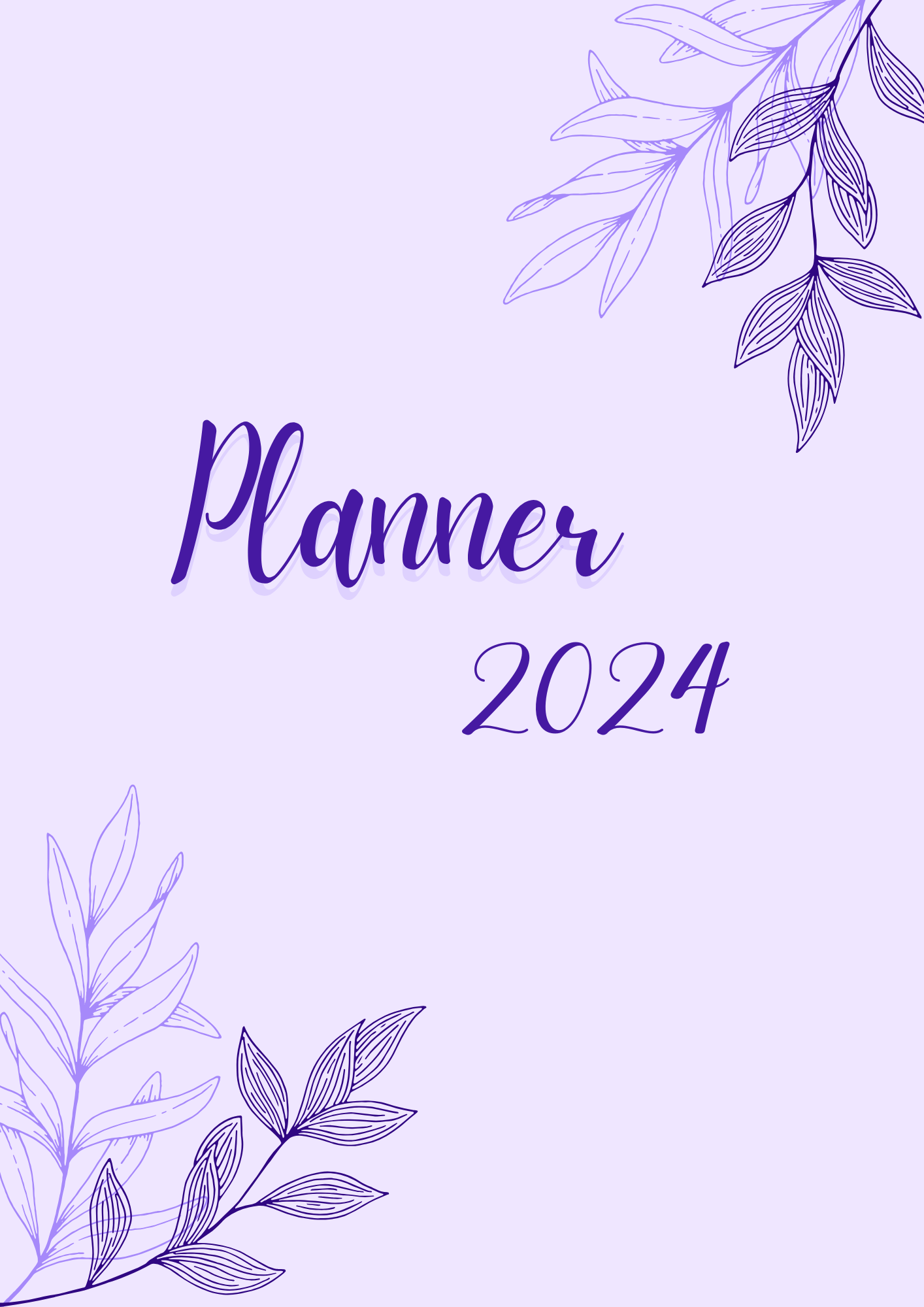 Planner Digital 2024 - Purple
