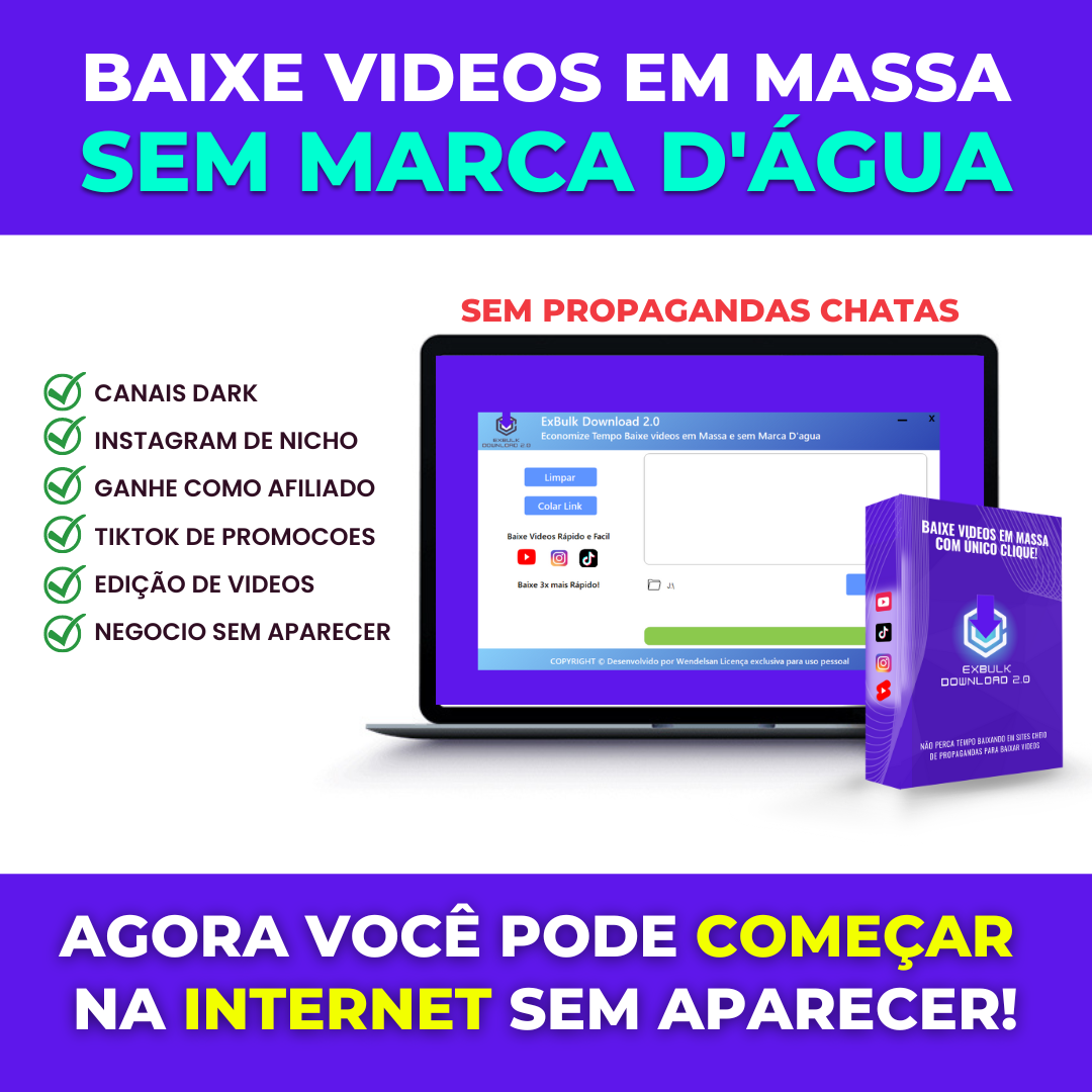 Exbulk Download - shorts/tiktok em Lote sem marca dagua - Expert di...