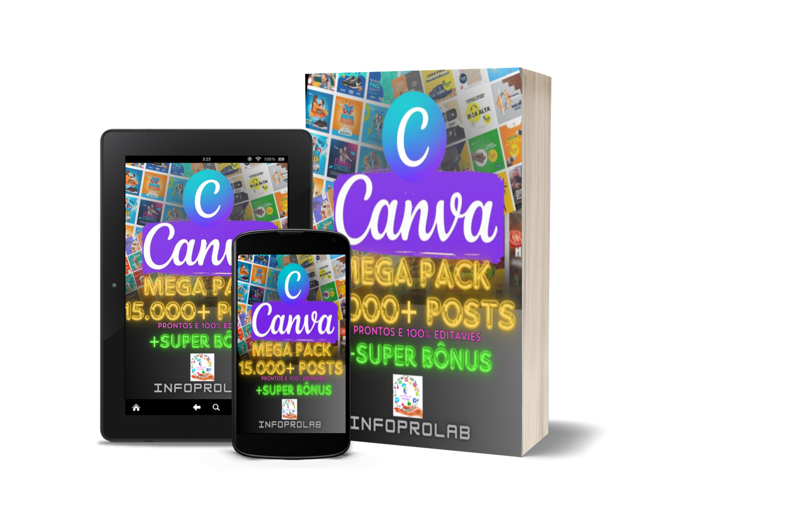 Canva Mega Pack 15.000+ Posts Prontos e Editáveis